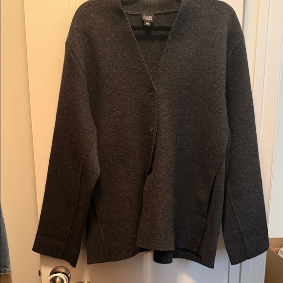 Eileen Fisher | Jackets & Coats | Eileen Fisher Wool Snap Button Cape ...